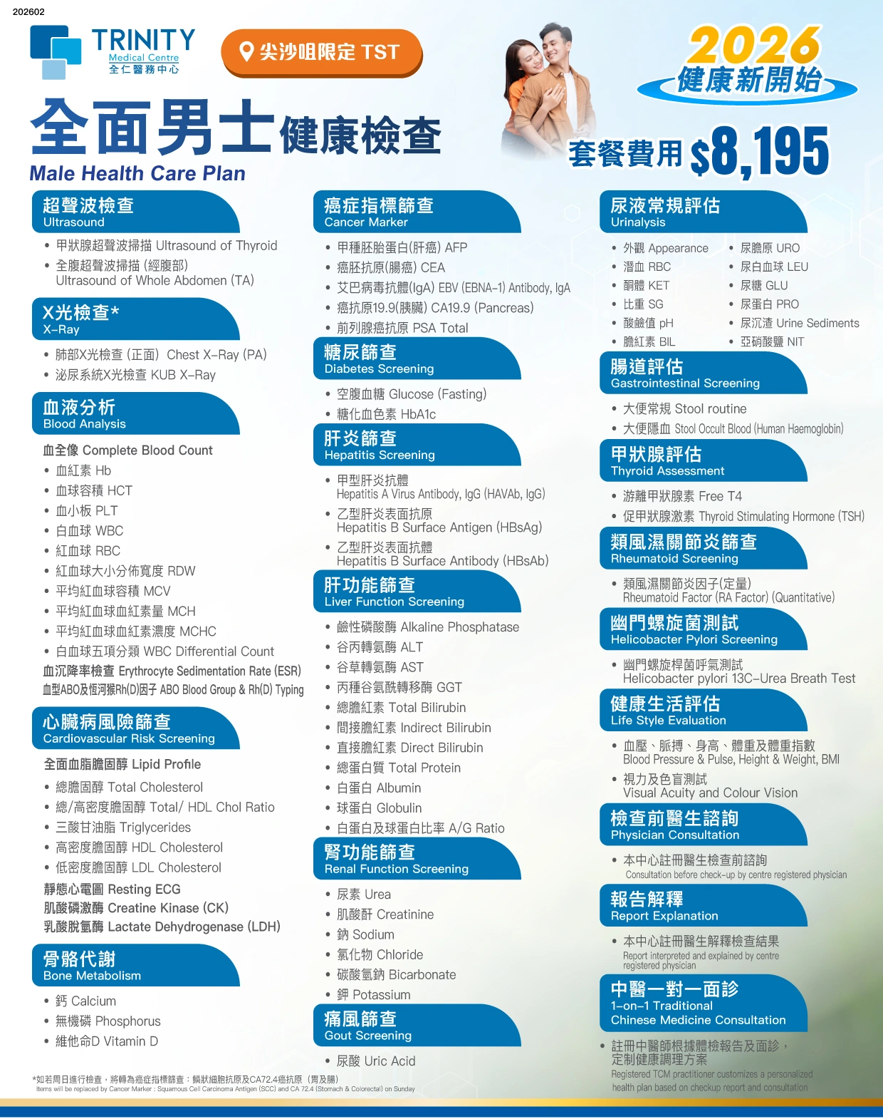 【2026 Picks】Health Check-up Plan (Men/Women) | Health Check | Trinity ...